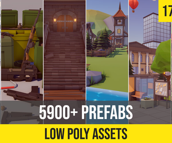 Artstation Low Poly Asset Bundle 3d Pack For Unity And Unreal Engine Game Assets