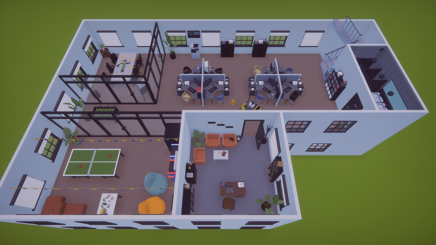 ArtStation - Low Poly Office Interiors - Asset for Unity 3D, Map and Models | Game Assets
