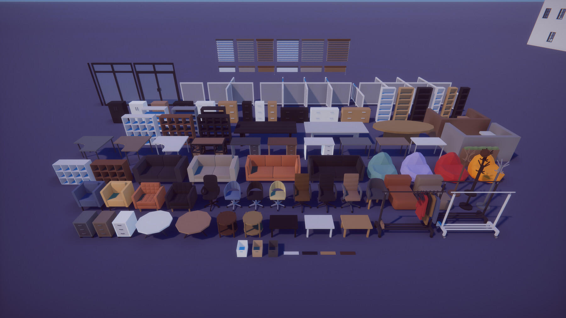 ArtStation - Low Poly Office Interiors - Asset for Unity 3D, Map and ...