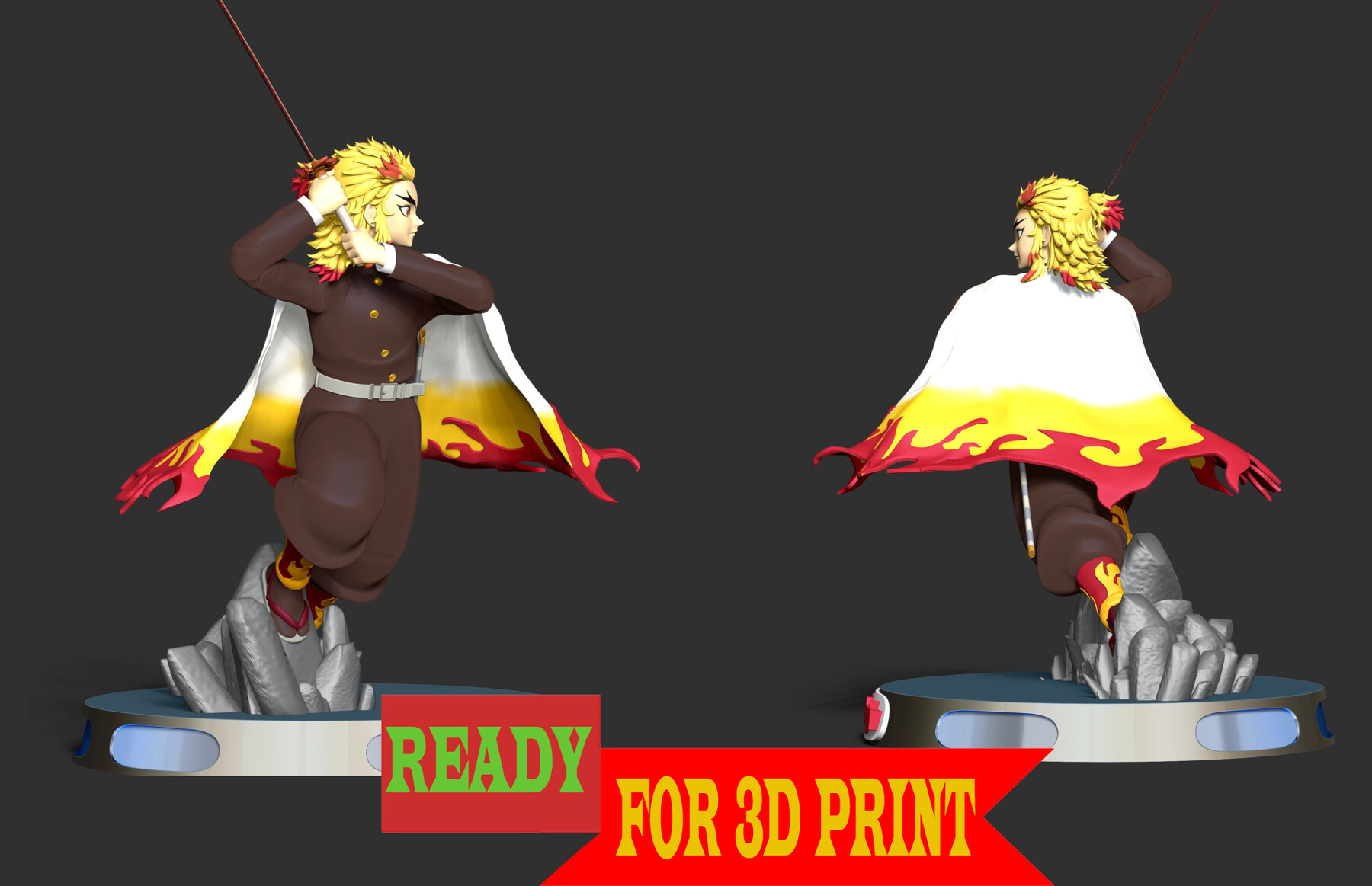 ArtStation - Kyojuro Rengoku - Demon Slayer | Resources