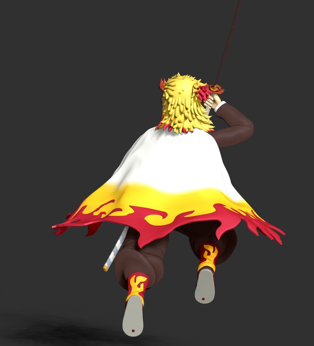 ArtStation - Kyojuro Rengoku - Demon Slayer | Resources