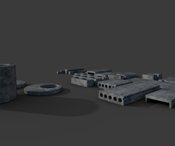 ArtStation - Concrete Blocks Pack | Game Assets