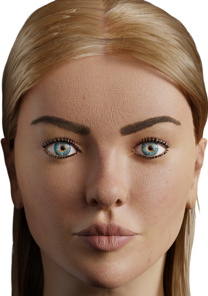 ArtStation - Semi Realistic Girl Portrait | Resources