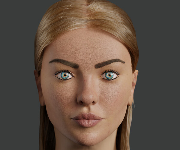 ArtStation - Semi Realistic Girl Portrait | Resources