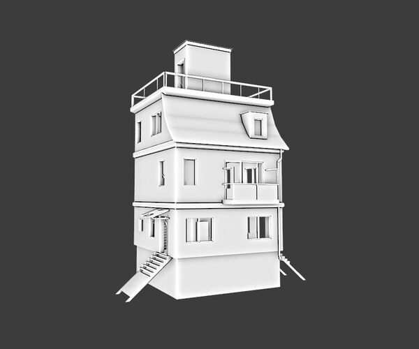ArtStation - PUBG HOUSE WITH INTERIOR 3D MODEL | Game Assets