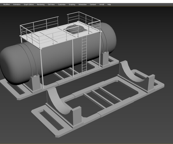 ArtStation - Fuel Tank Diesel | Game Assets