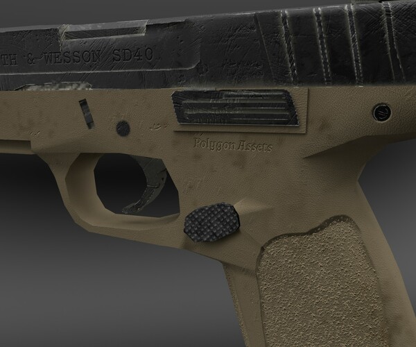 ArtStation - SD40 Pistol | Game Assets