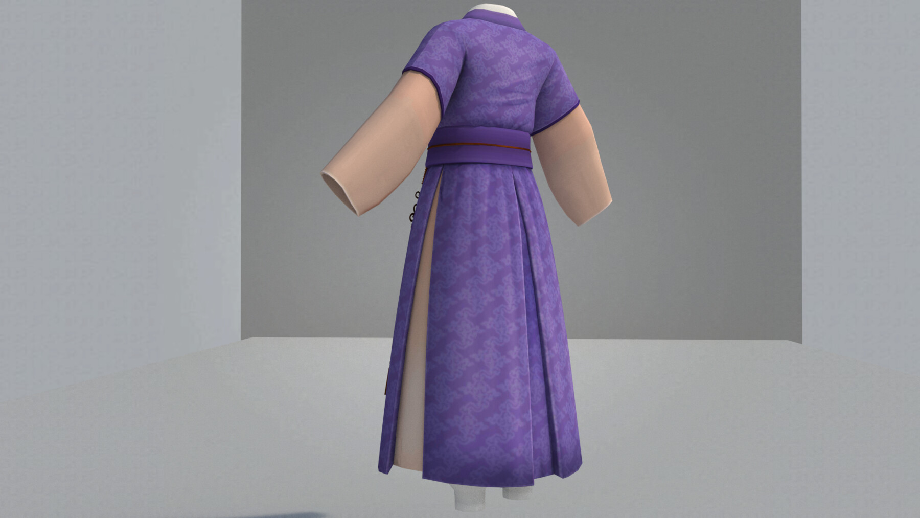 ArtStation - Ancient purple robes cartoon clothing suits Velcro suits ...