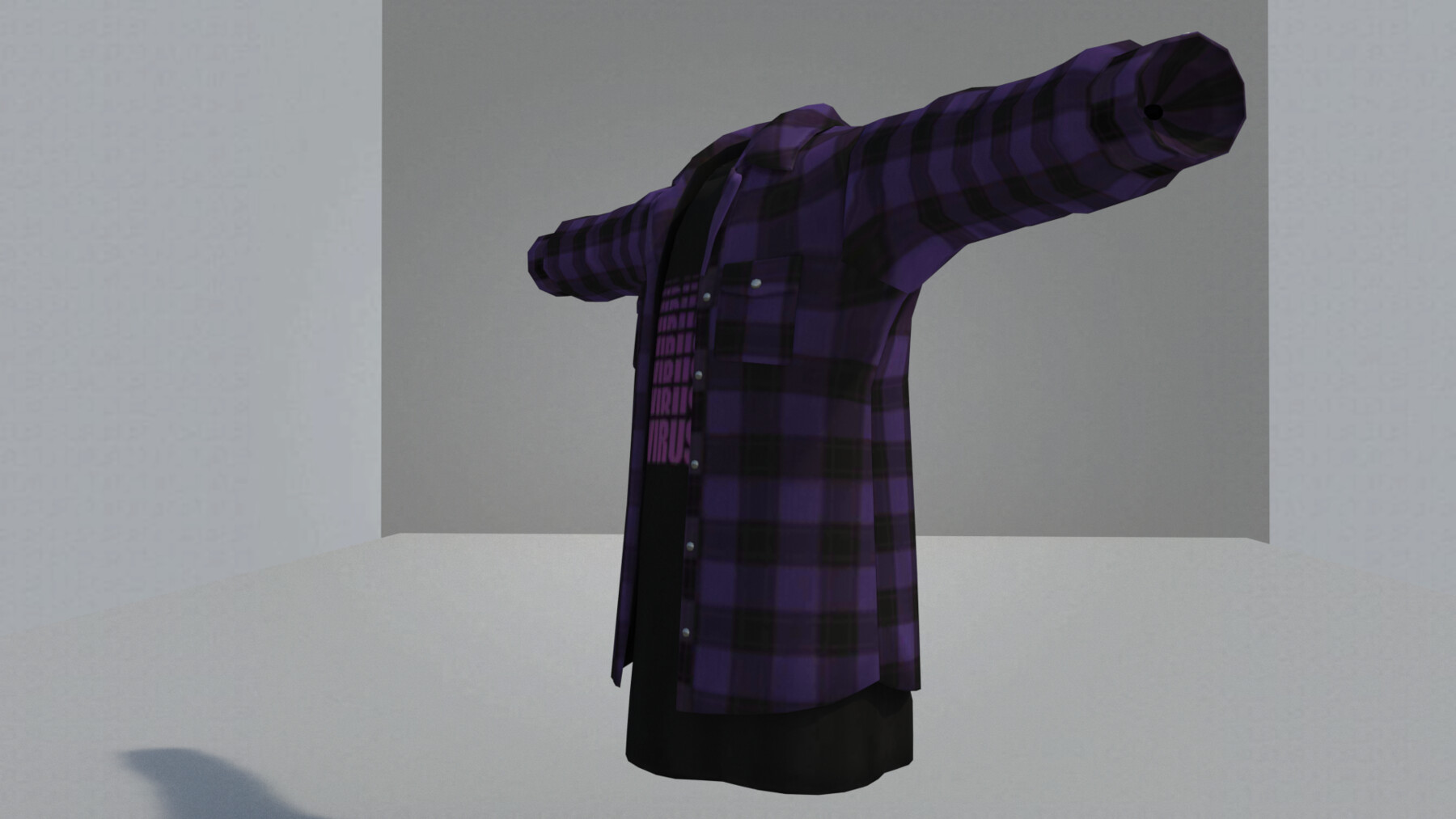 ArtStation - Blue,and purpleand grid unlined upper garment | Resources