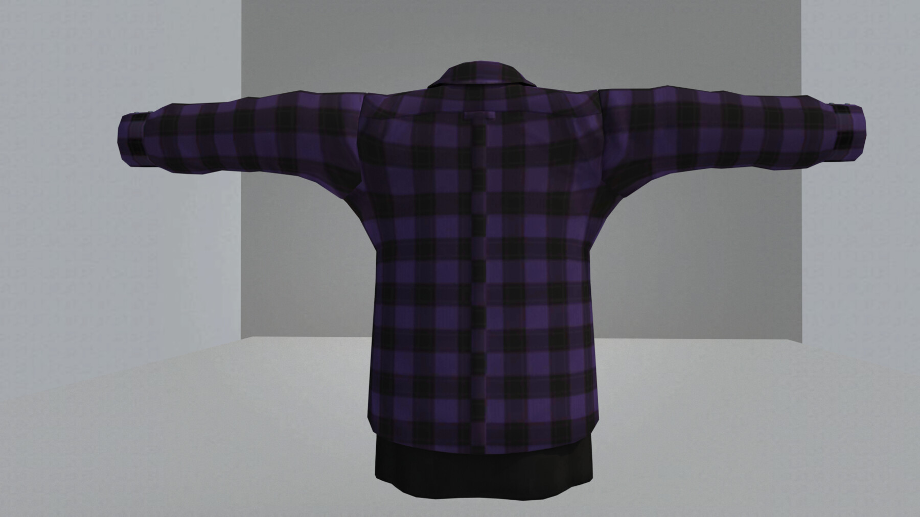 ArtStation - Blue,and purpleand grid unlined upper garment | Resources