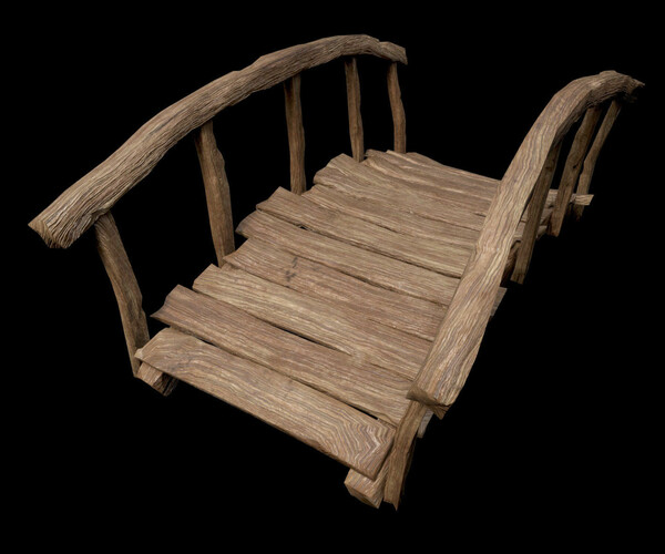 ArtStation - Wooden Bridge - PBR - Textured | Game Assets