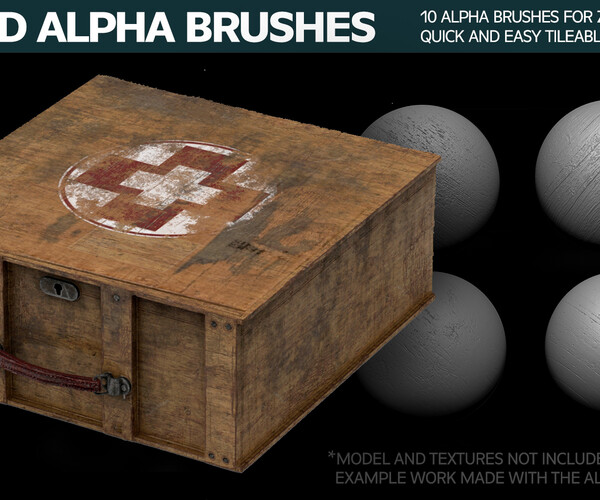 ArtStation - Wood Alpha Brushes for Zbrush | Brushes