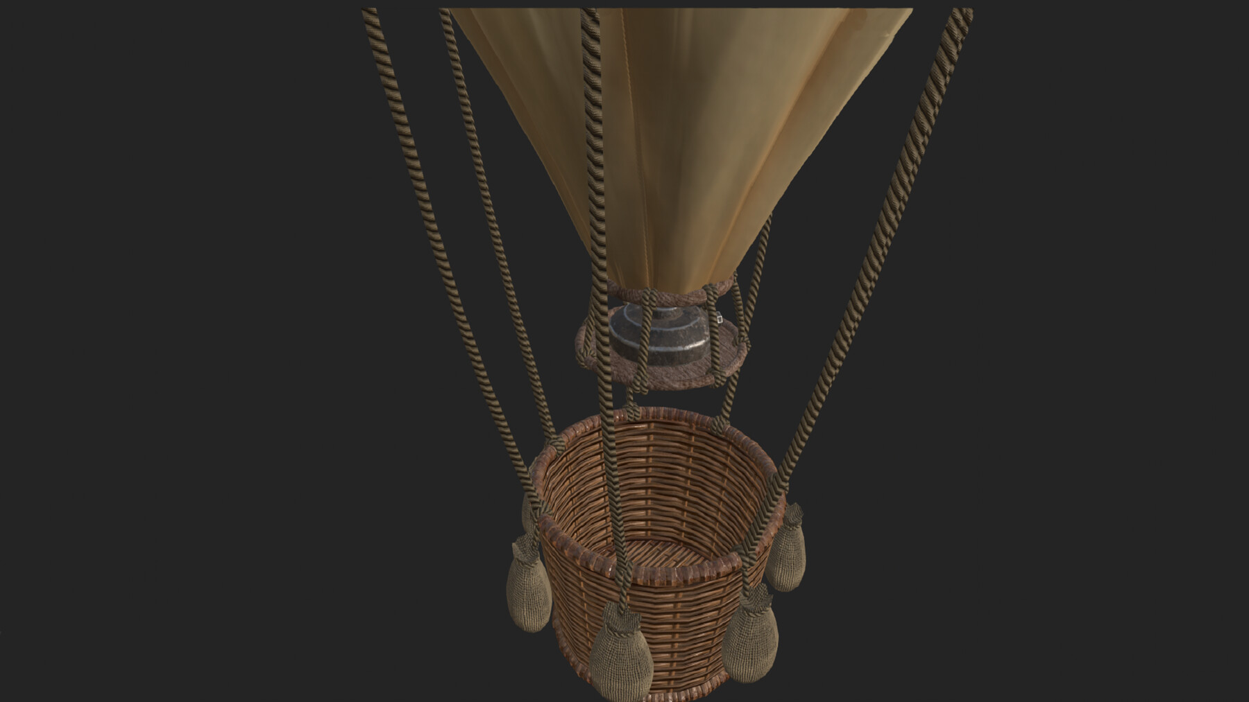 ArtStation - Stylized hot air balloon PBR low-poly game ready | Resources