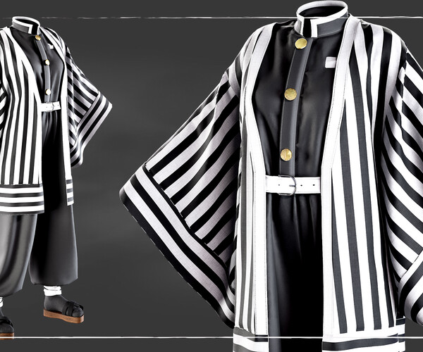 ArtStation - demon slayer uniform | Game Assets