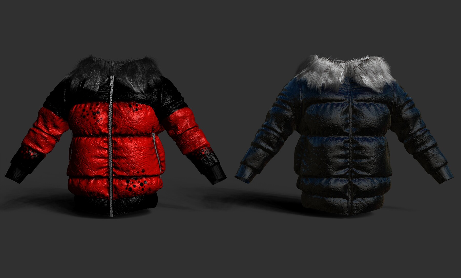 ArtStation - Red & Black Jacket Bombers | Game Assets