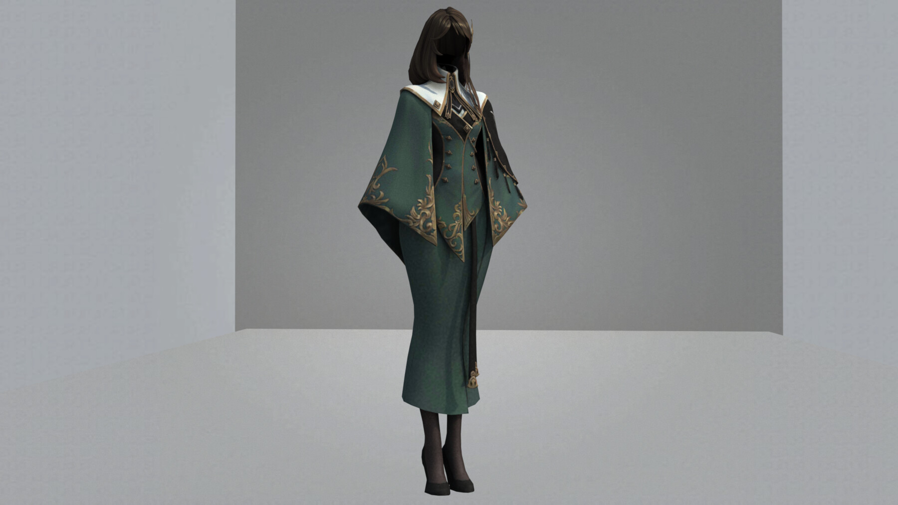 ArtStation - Magic female body dress clothes | Resources