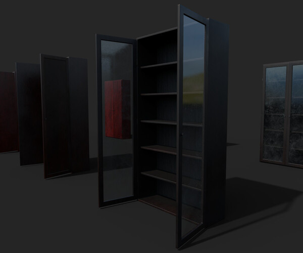ArtStation - Set of Old Soviet Cabinets | Game Assets