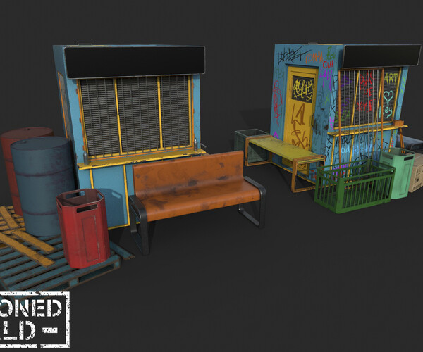 ArtStation - Street Props Object Set | Game Assets