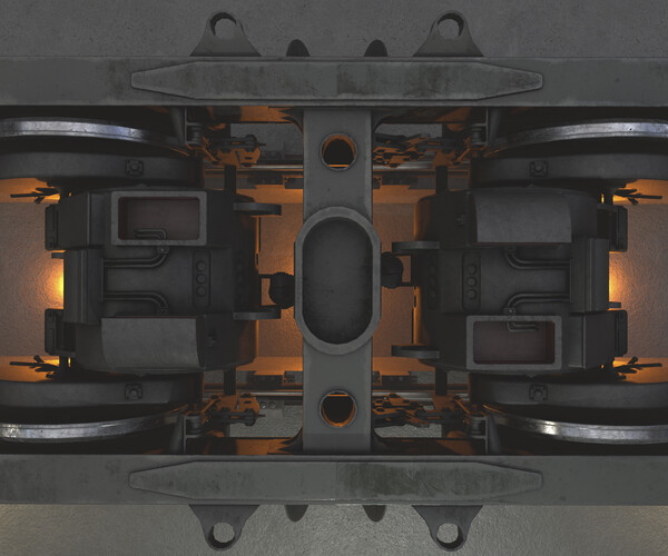 ArtStation - VL80 - Trolley For Locomotive | Game Assets