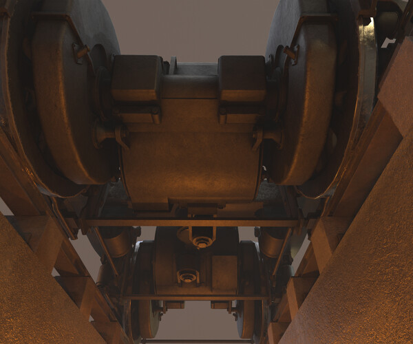 ArtStation - VL80 - Trolley For Locomotive | Game Assets