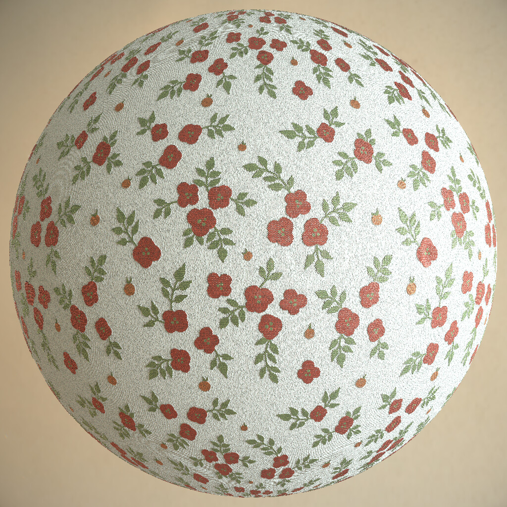 ArtStation - Free Substance SBSAR Floral Pattern Seamless | Game Assets