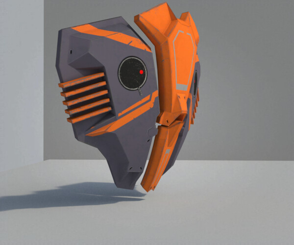 ArtStation - Orange mechanical parts game model | Resources
