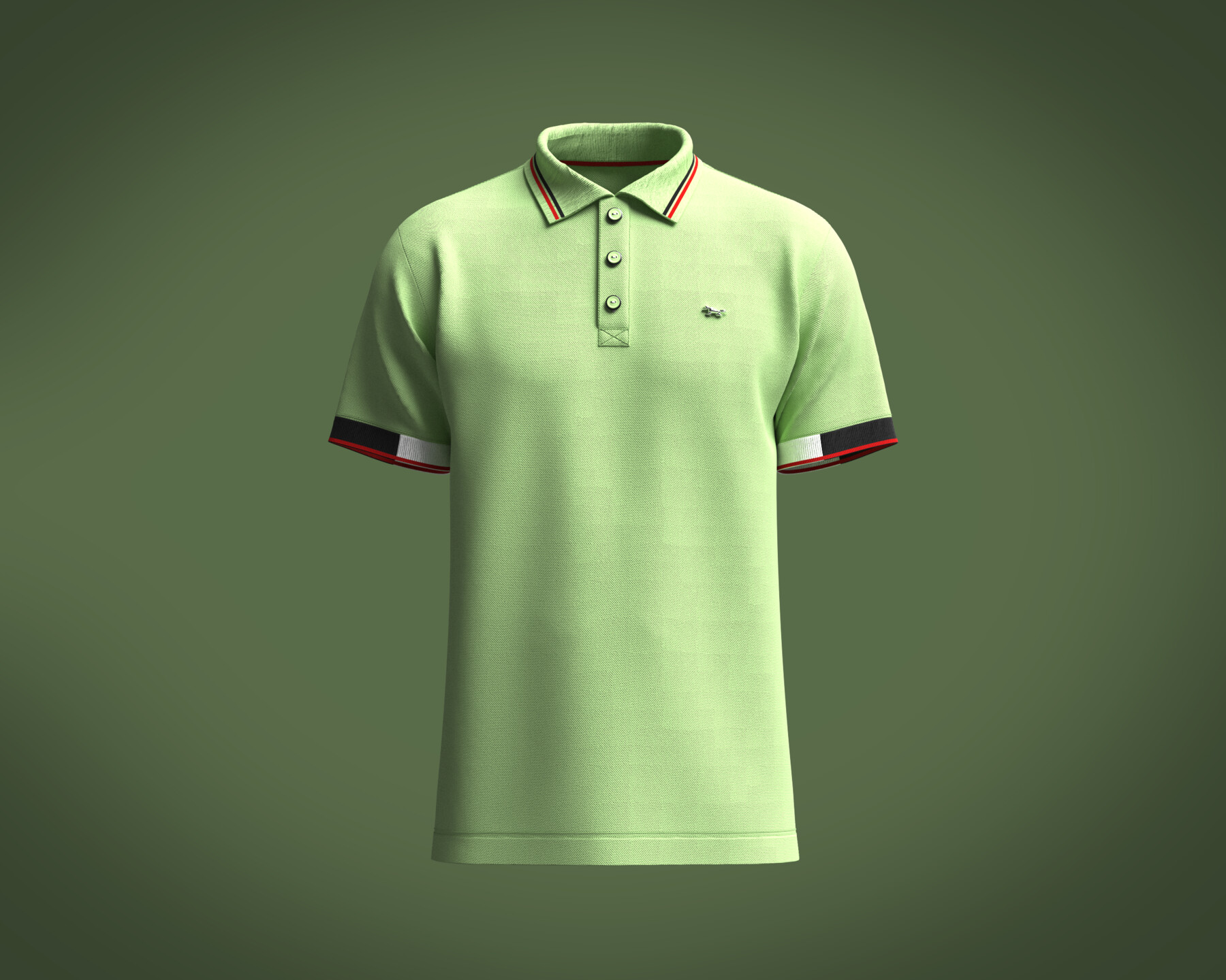ArtStation - Men's Polo Shirt-Green | Resources