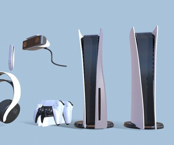 ArtStation - Playstation PS5 Collection 3D model | Resources
