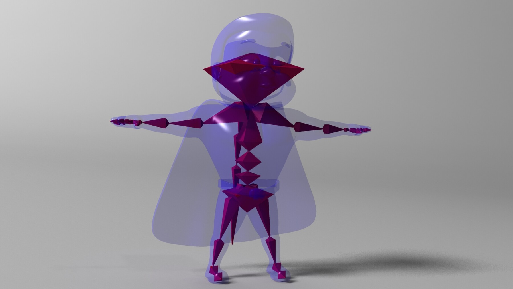 ArtStation - Cartoon Kid superhero 3D Model | Game Assets