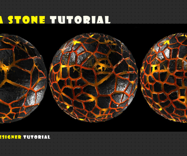 ArtStation - Magma Stone - Substance 3D Designer | Tutorials