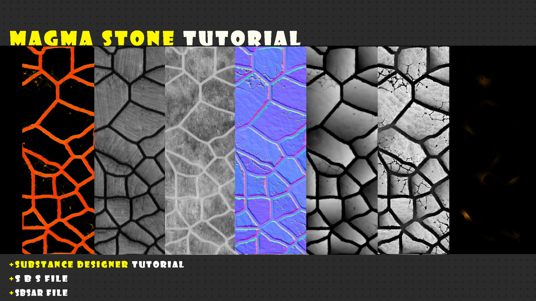 ArtStation - Magma Stone - Substance 3D Designer | Tutorials