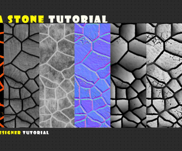 ArtStation - Magma Stone - Substance 3D Designer | Tutorials