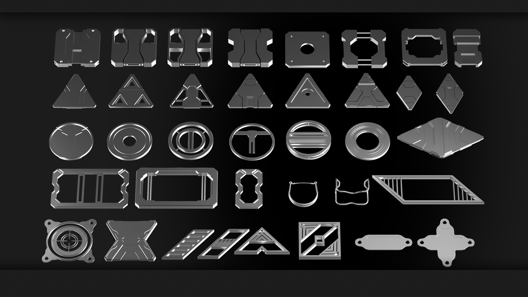 ArtStation - 200 Sci-Fi Parts - KITBASH - VOL 05 | Resources