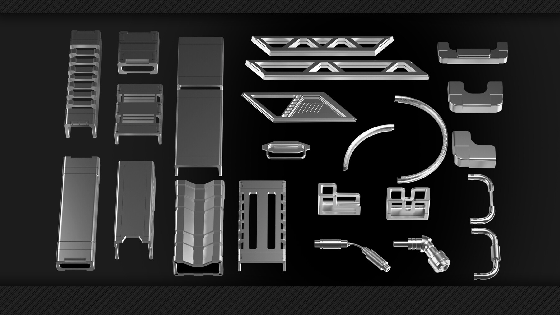ArtStation - 200 Sci-Fi Parts - KITBASH - VOL 05 | Resources