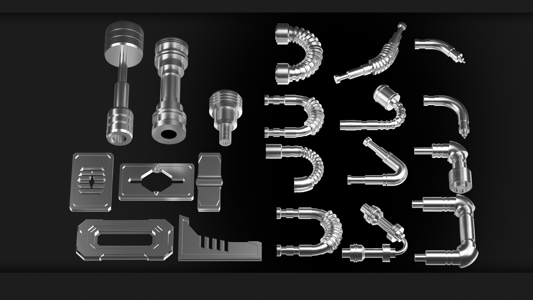 ArtStation - 200 Sci-Fi Parts - KITBASH - VOL 05 | Resources