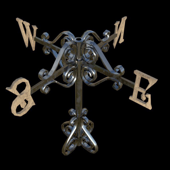 ArtStation - Direction Sign - PBR - Textured | Game Assets