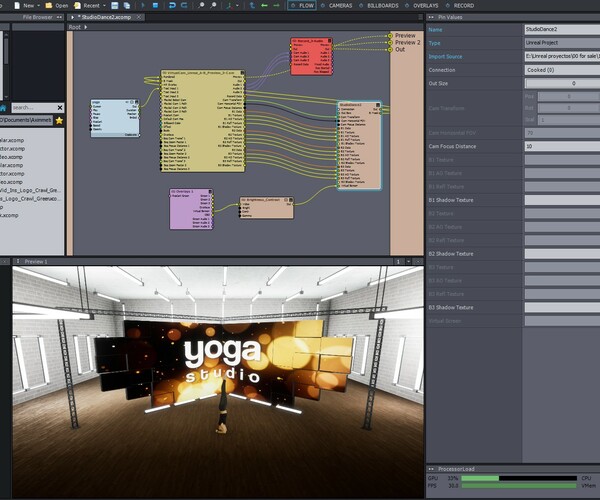 ArtStation - Virtual Set. Unreal Engine - Aximmetry. Yoga Studio. | Game Assets