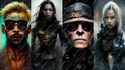 ArtStation - 100 SciFi Human Portraits - Grimdark | Artworks