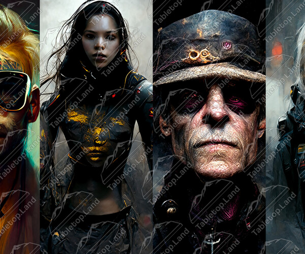 ArtStation - 100 SciFi Human Portraits - Grimdark | Artworks