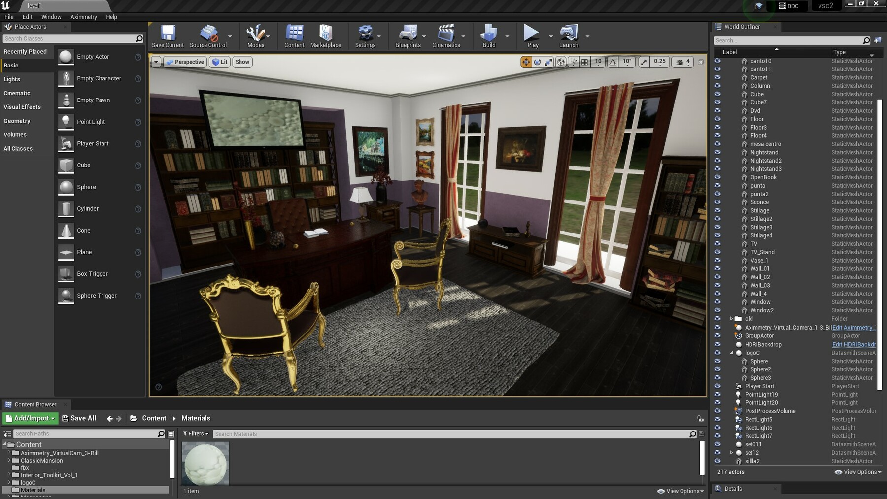 Artstation Virtual Set Unreal Engine Aximmetry Library Game Assets