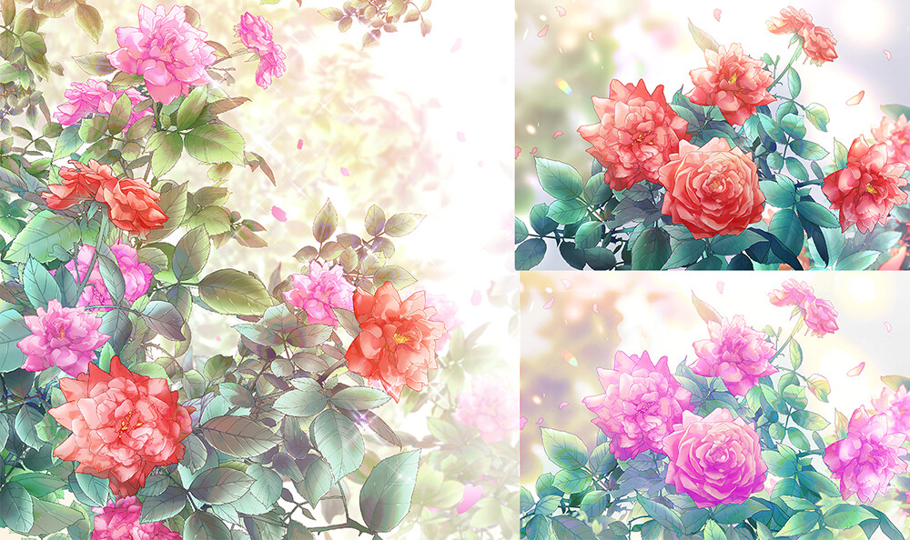 ArtStation - Chica Flower Brushes for ClipStudioPaint/36 PNG images ...