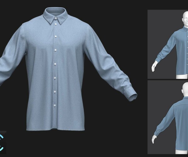 ArtStation - Male shirts pack / Marvelous Designer / Clo 3D project | Resources