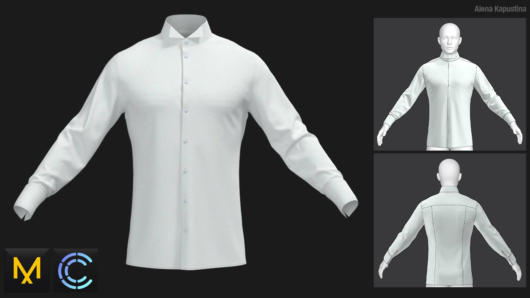 ArtStation - Male shirts pack / Marvelous Designer / Clo 3D project ...