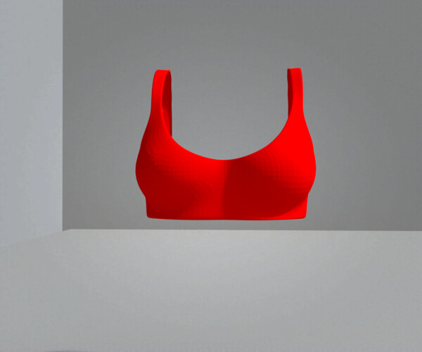 ArtStation - Women underwear bra bra model with the skeleton map ...