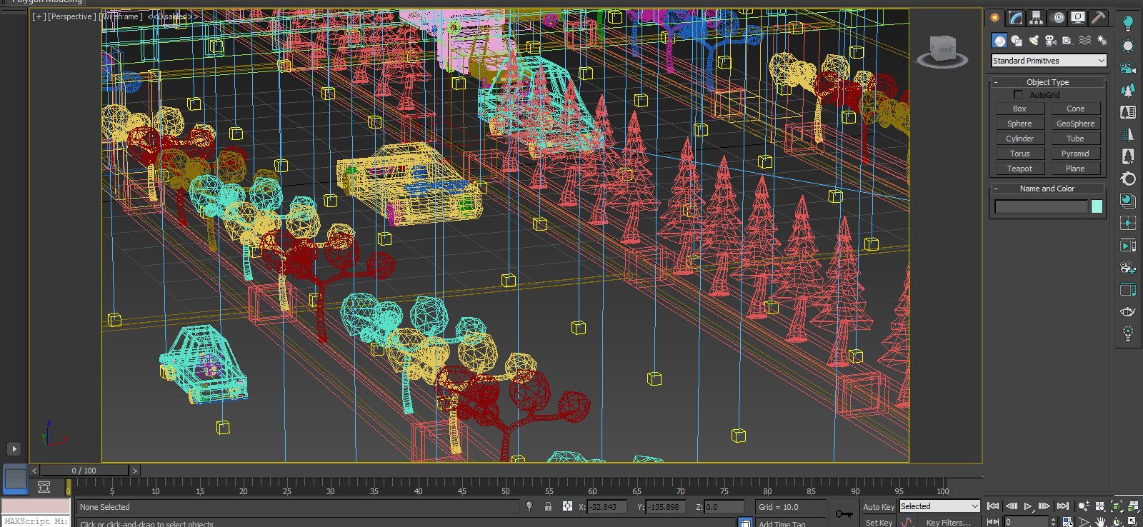 ArtStation - Cartoon Low-Poly Game level for car racing game-ready 3D ...