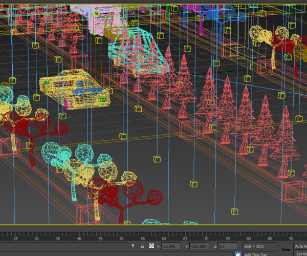 ArtStation - Cartoon Low-Poly Game level for car racing game-ready 3D ...