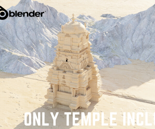 ArtStation - Ancient Temple created using blender. | Resources