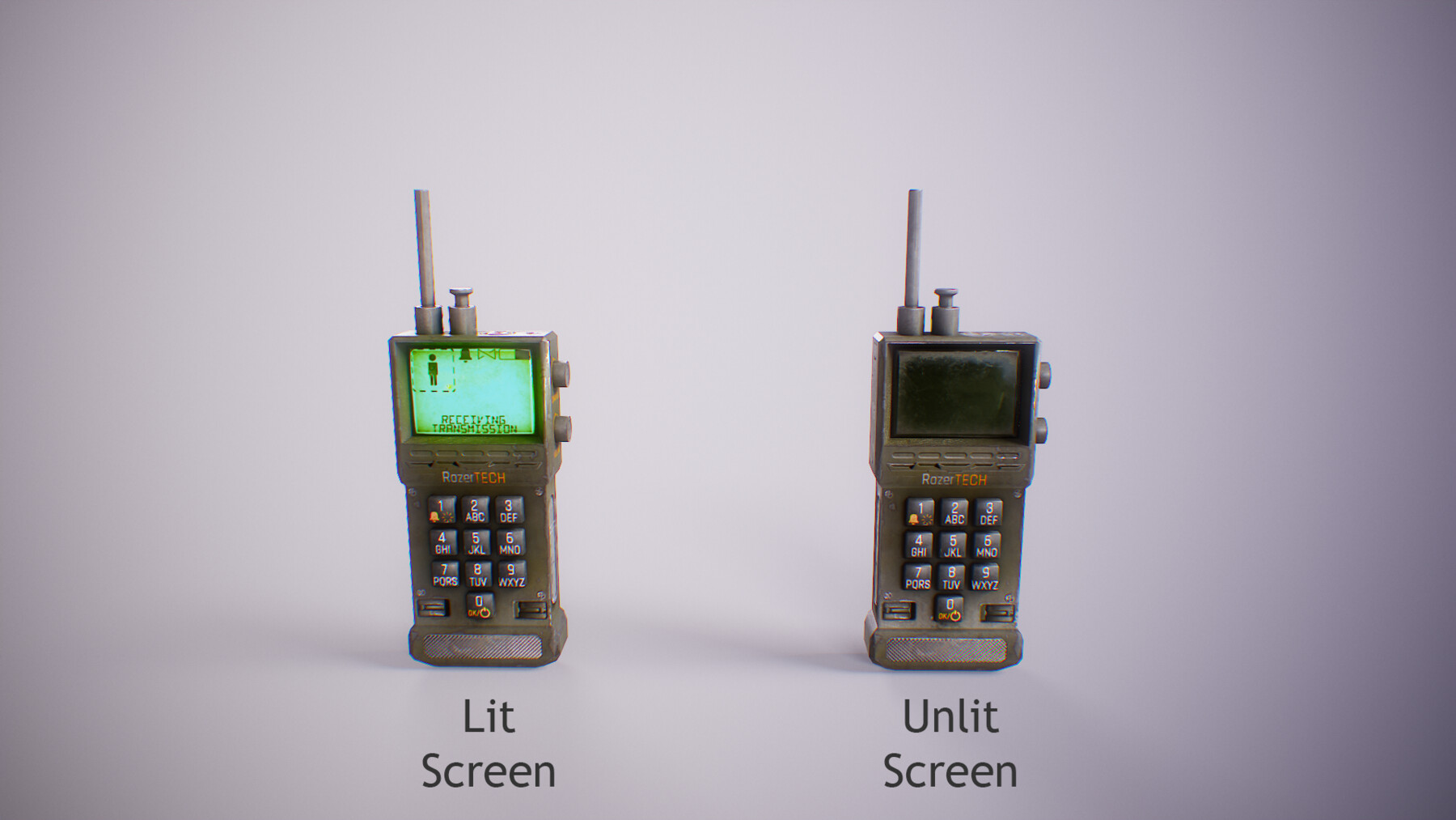 ArtStation - PBR Retro Sci-Fi Communicator | Game Assets