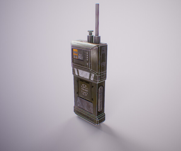 ArtStation - PBR Retro Sci-Fi Communicator | Game Assets