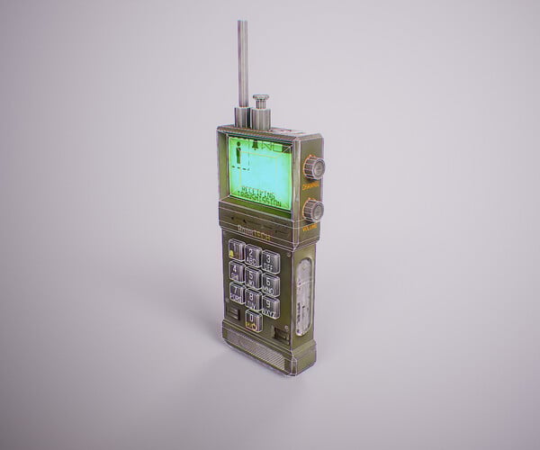 ArtStation - PBR Retro Sci-Fi Communicator | Game Assets